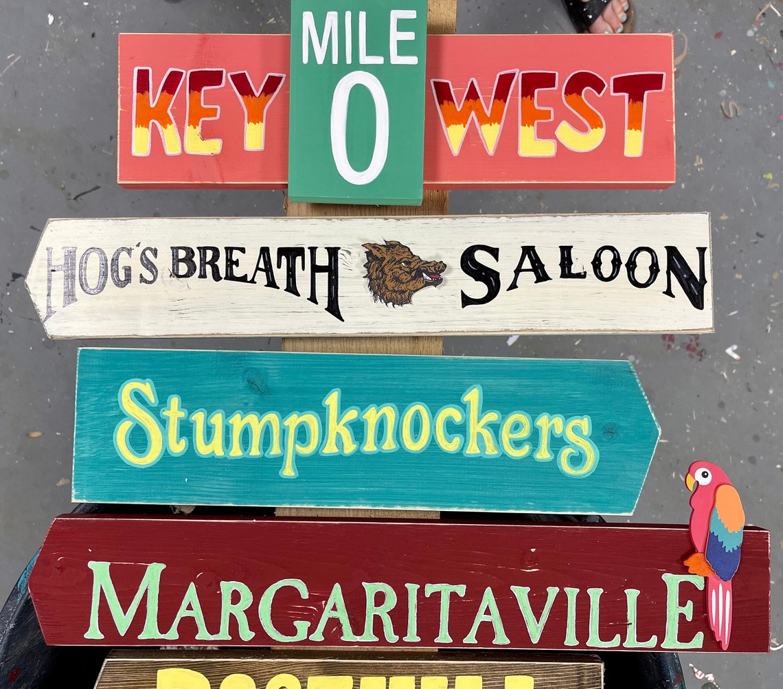 Key West Bars Directional Signs - Etsy