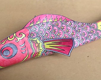 Printable Koinobori Template, Children's Day Printable, Children's Day ...