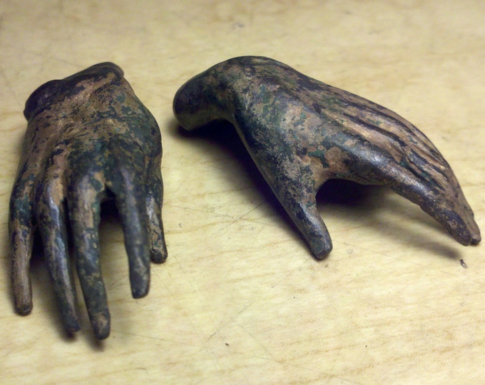 Small Bronze Hands - Etsy