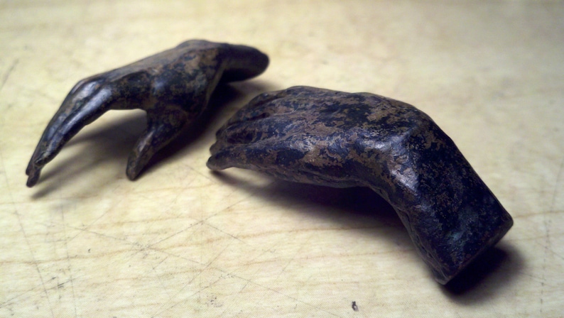 Small Bronze Hands - Etsy