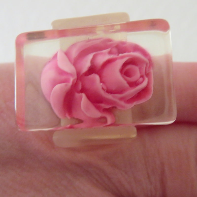 Lucite Ring - Etsy UK