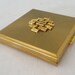 Vintage Gold Tone Square Convertible Powder Compact by Kigu With ...