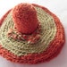 Vintage Red and Green Hat Shaped Needle Book & Thimble Holder - Cotton ...