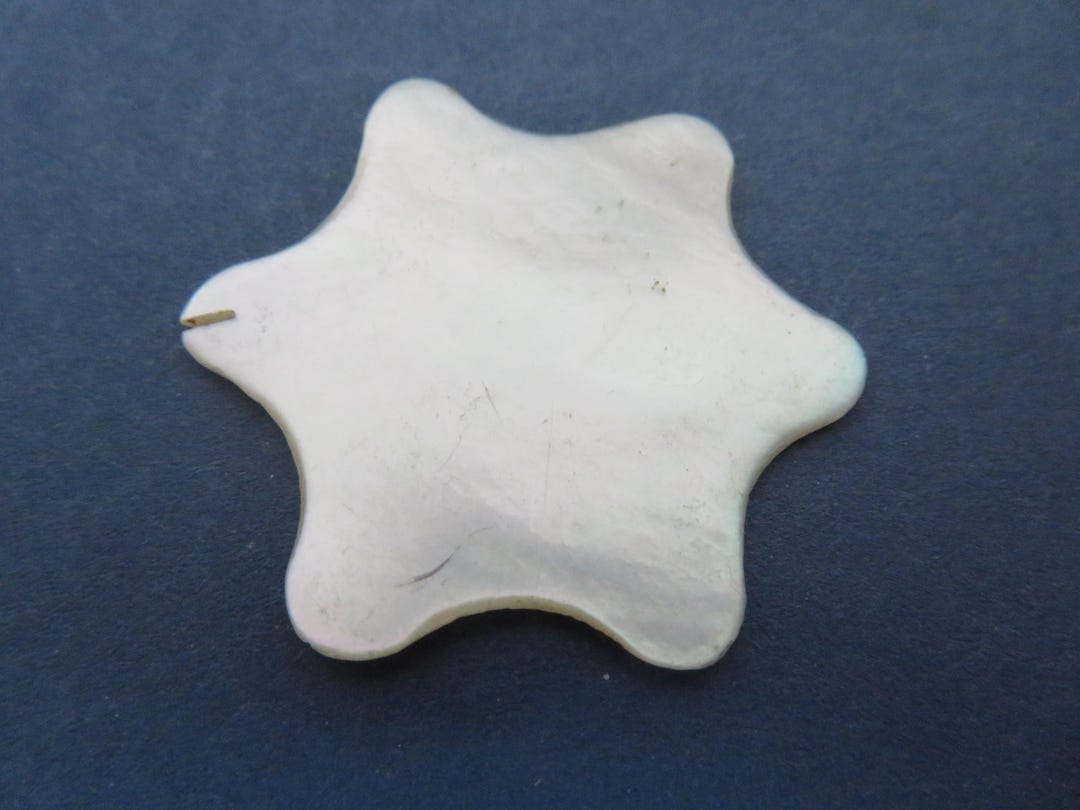 Antique Hand Carved Mother of Pearl Star Shape Silk/thread Winder ...