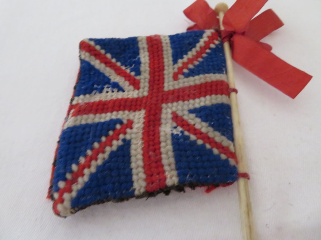Vintage Hand Made Union Jack Tapestry Needle Book Flag - 1940's - Make ...