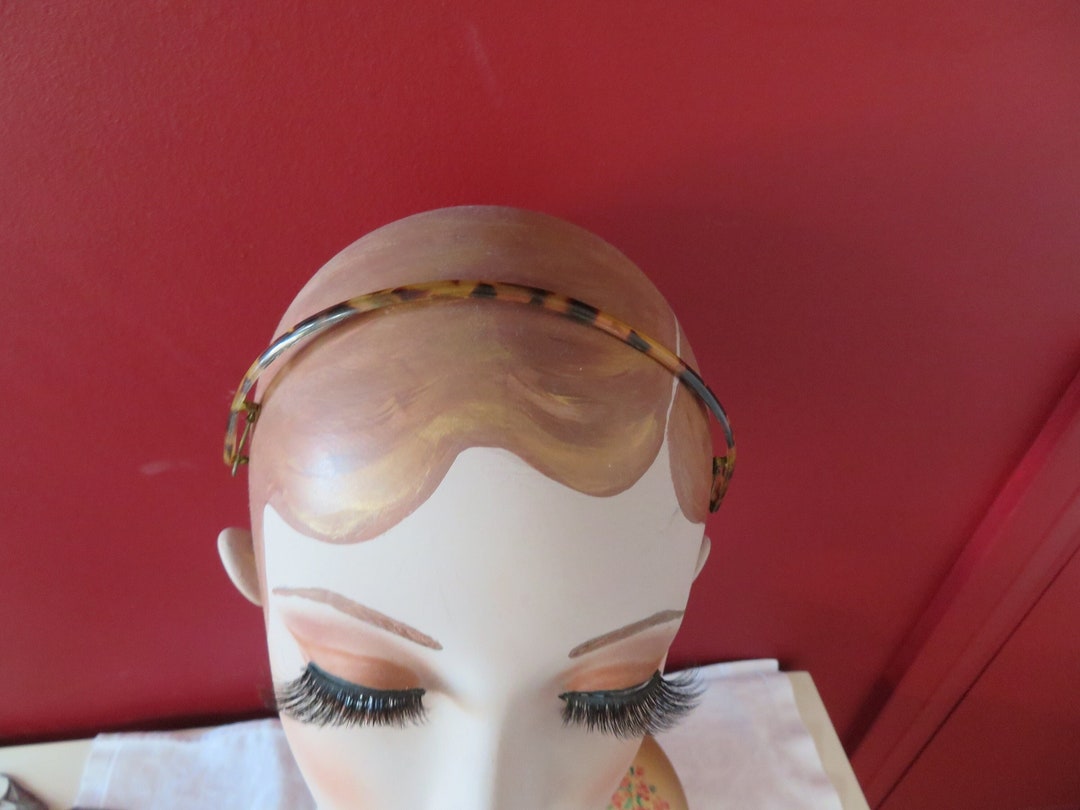 Vintage Faux Tortoise Shell Thin Hair Band - 1940's - Small Size - Etsy