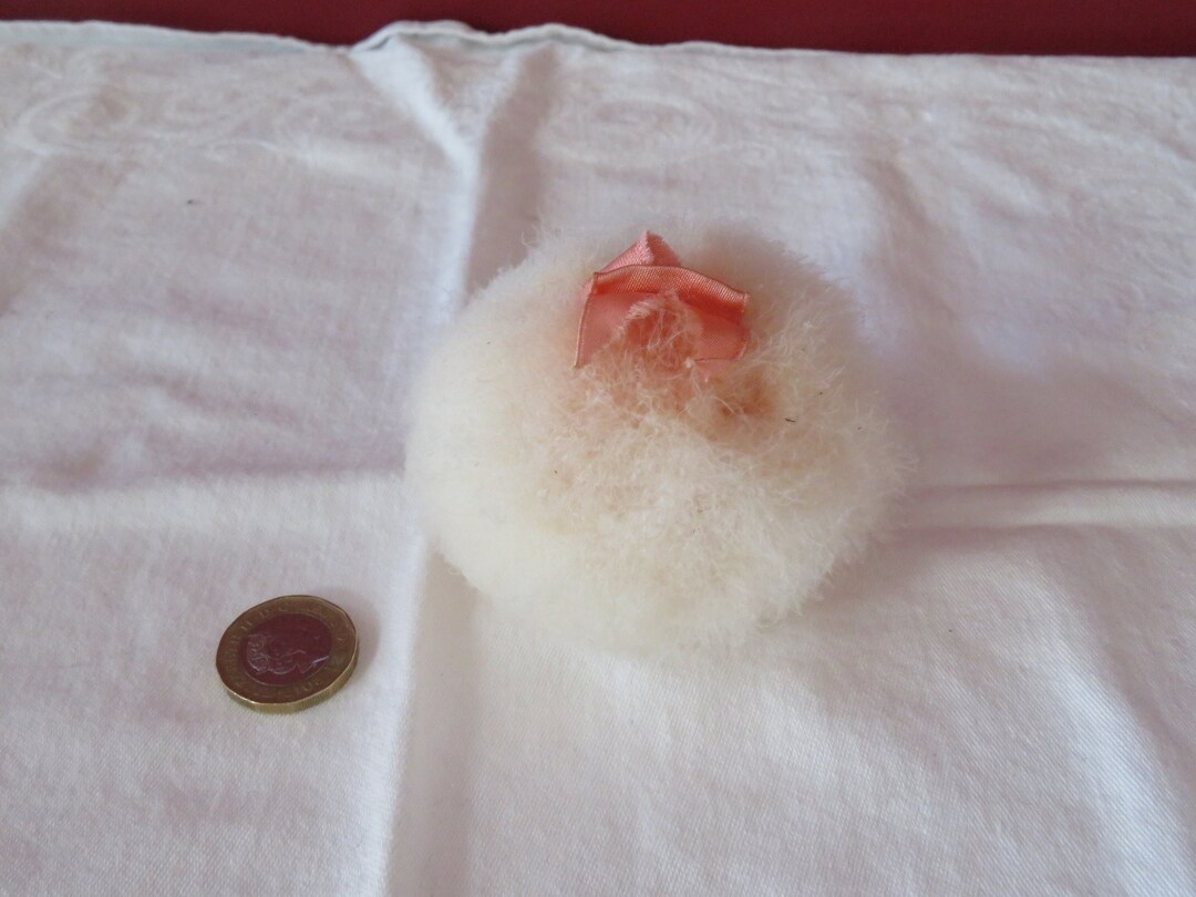 Vintage 1950's Pink and Ivory Swans Down Powder Puff - Etsy