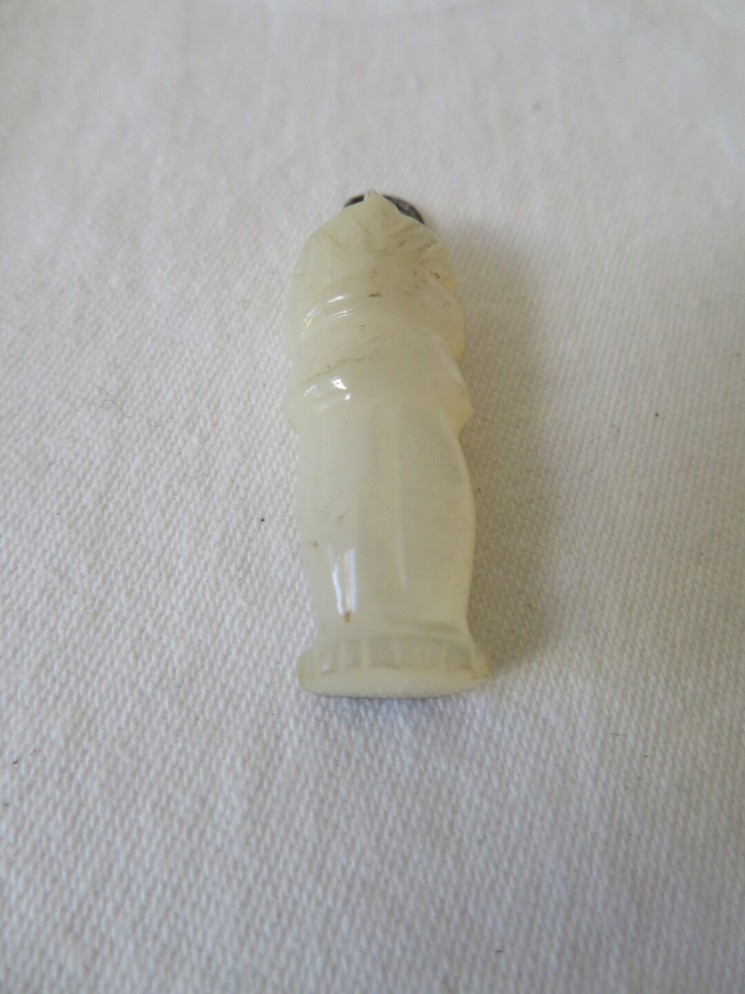 Vintage Mother of Pearl Hand Carved Tiki Charm/pendant/fob With Silver ...