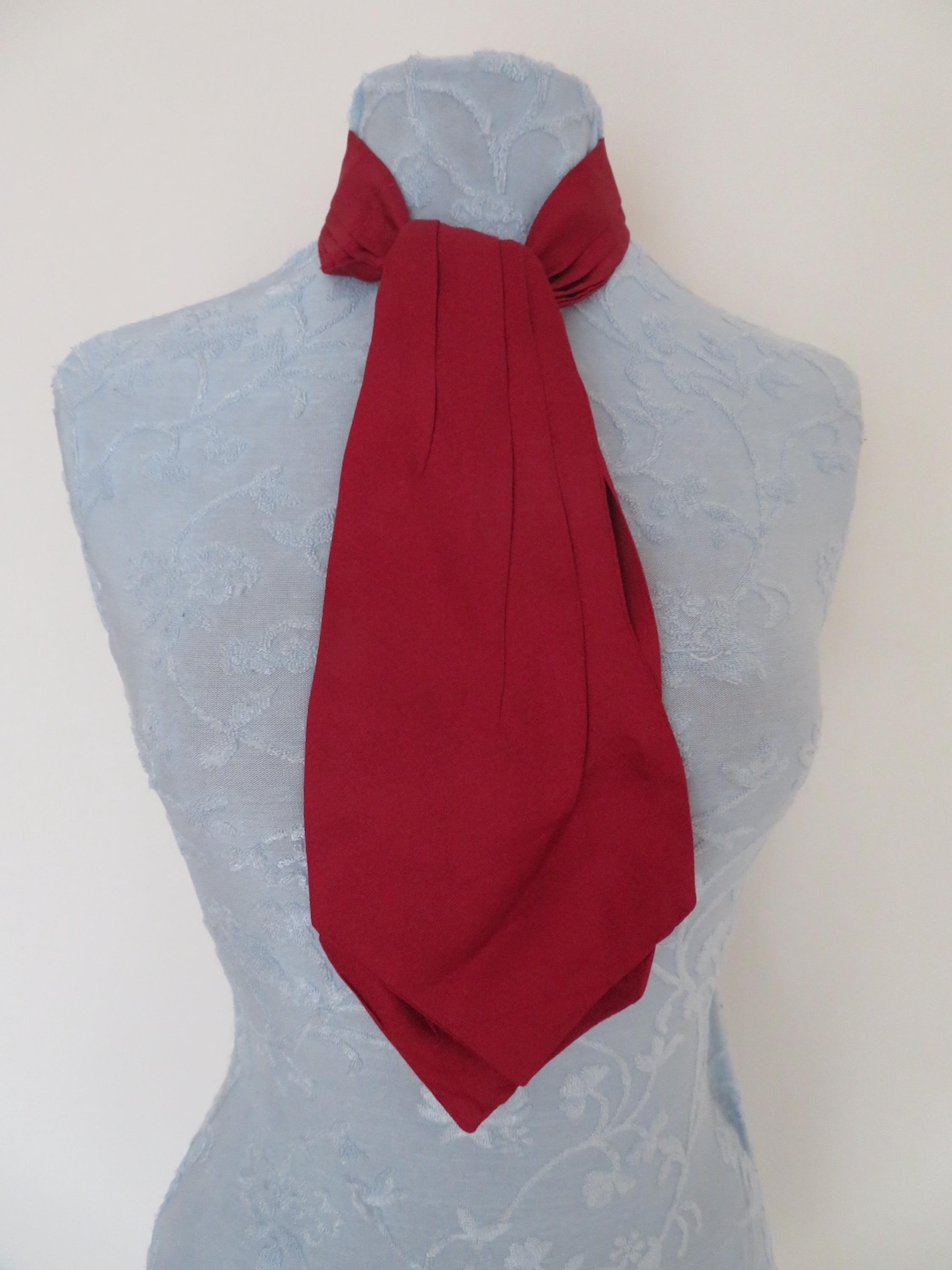 Vintage Classic Burgundy/deep Red Cravat/neck Tie/ascot Grosvenor by ...