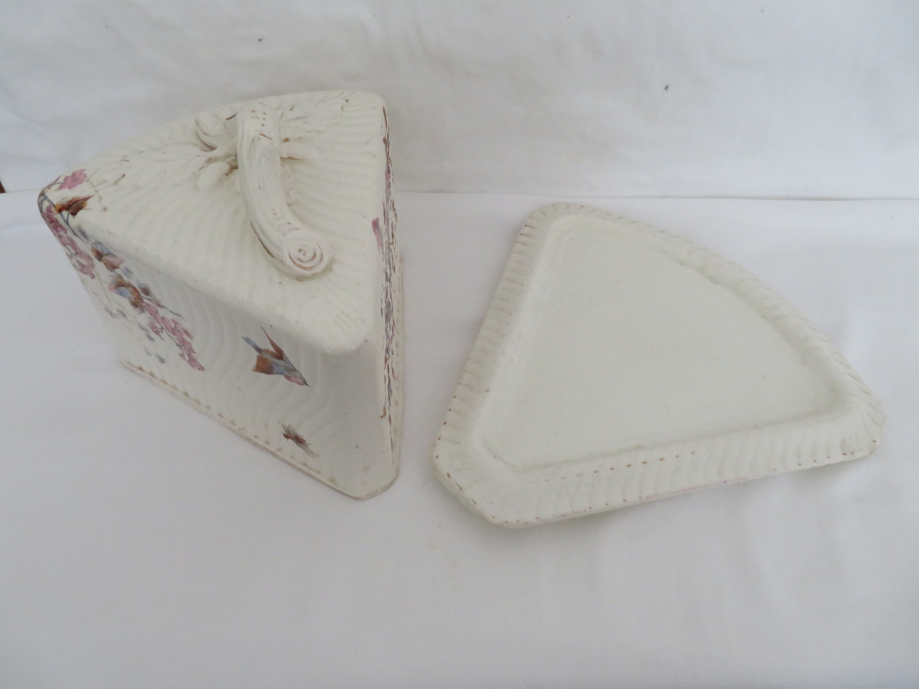 Vintage/antique Triangular Cheese/food Cover/safe by Franz Anton Mehlem ...