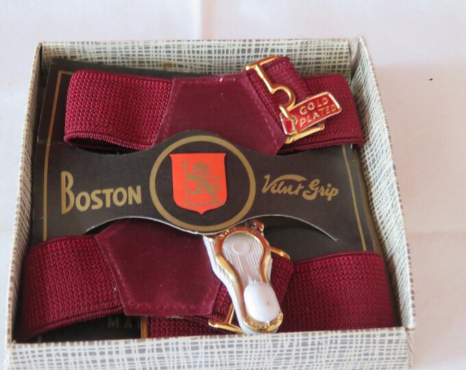 Vintage Sock Garters/suspenders in Original Box by Boston Velvet Grip ...