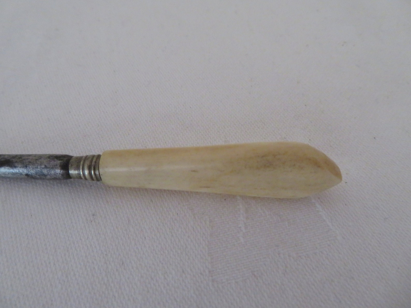 Antique/vintage Bovine Bone Handled Sewing Stiletto - 1800's - Sewing ...