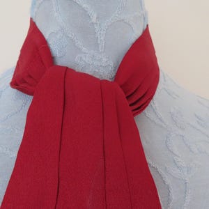 Vintage Classic Burgundy/deep Red Cravat/neck Tie/ascot Grosvenor by ...