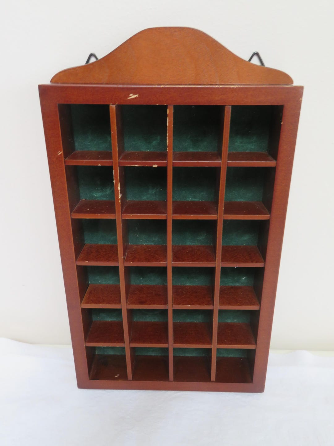 Vintage Wooden Thimble Display Rack/box With Hanging Loop Holds 24 ...