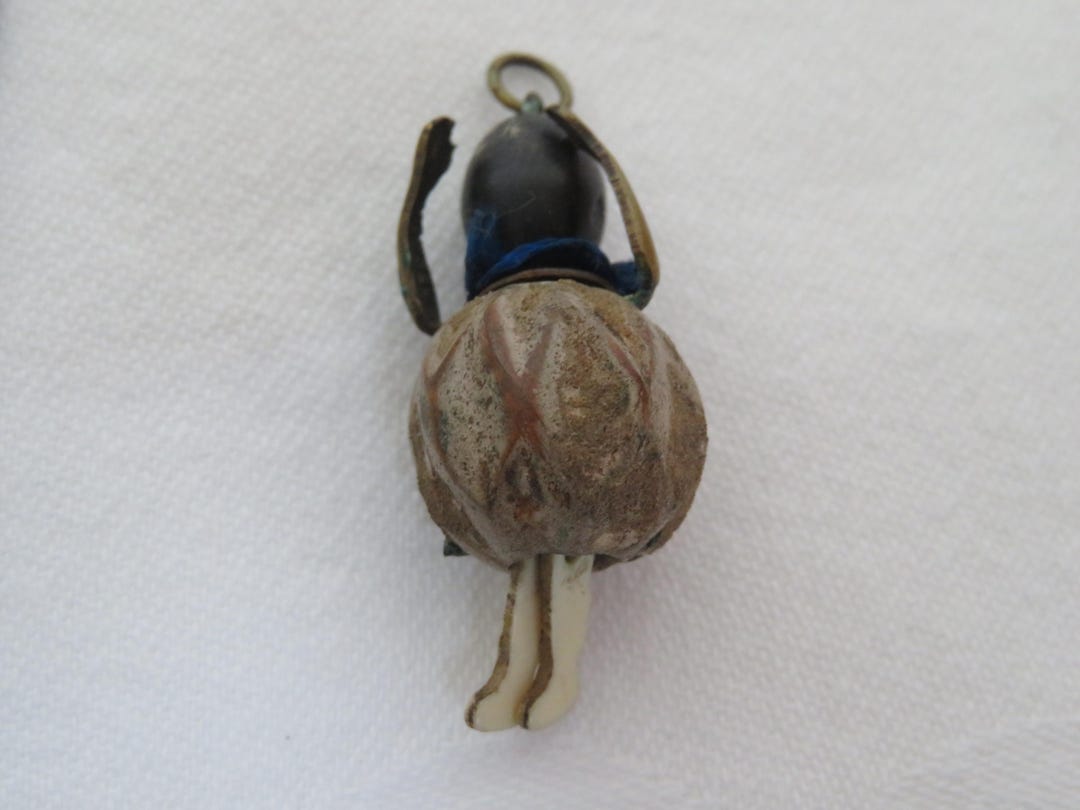 Antique WWI Fumsup Touch Wood Ballerina Charm/pendant/fob - Moving Arms ...