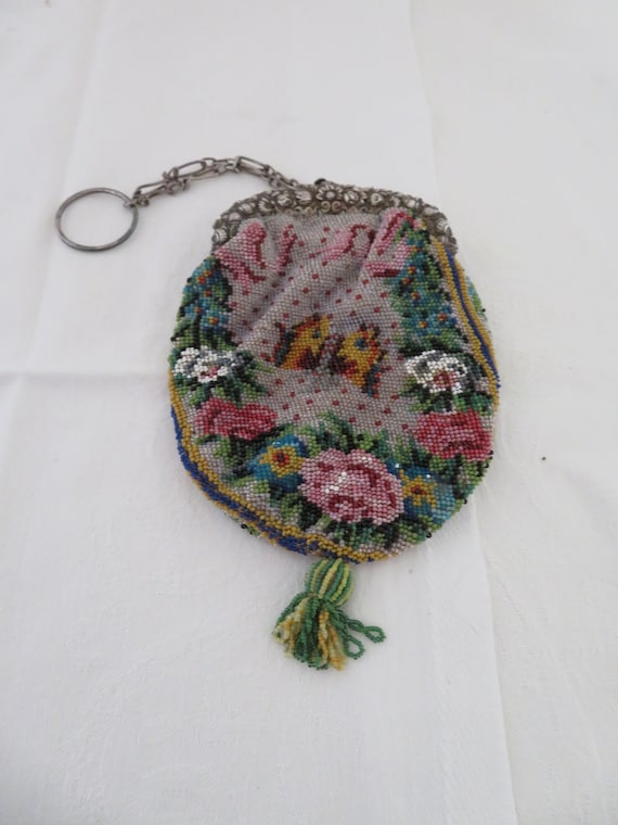 Antique Micro Beaded Coin/Sovereign/Dance Purse/Retic… - Gem