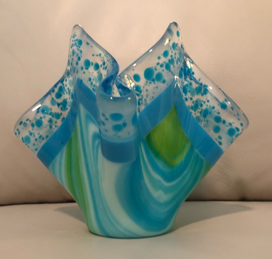 Sea Waves Swirl Vase - Etsy