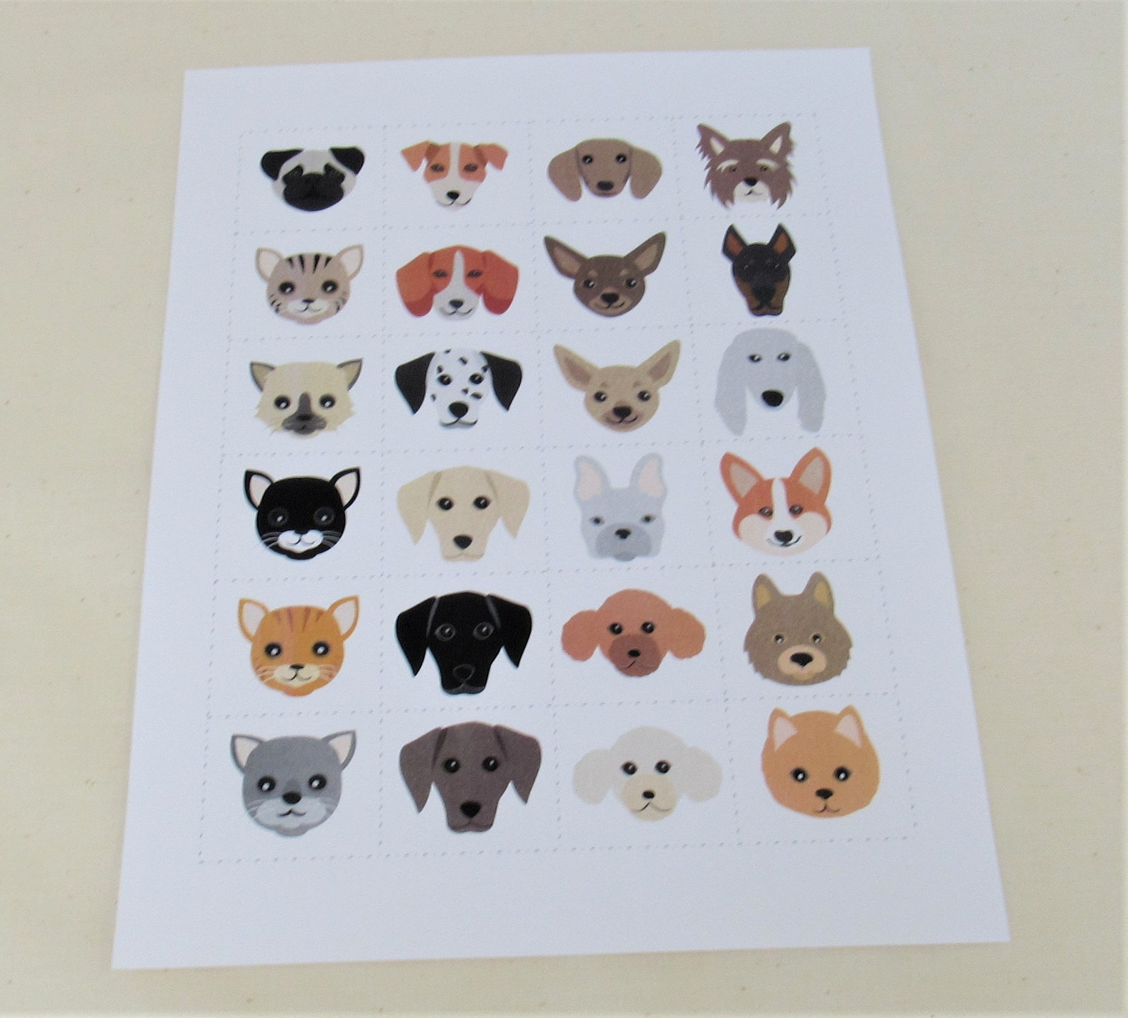 Papercraft Ornaments | Little Furry Angels, Dogs and Cats | Instant ...