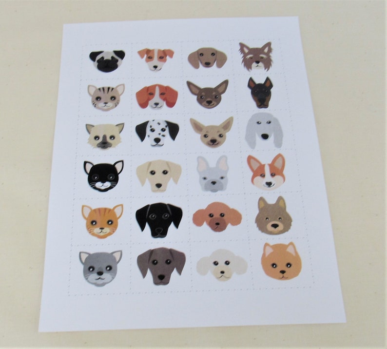 Papercraft Ornaments Little Furry Angels, Dogs and Cats Instant ...