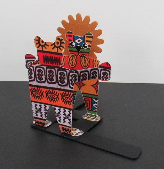 Keep Dancing Lion Moving Paper Toy Hand Cut Original - Etsy