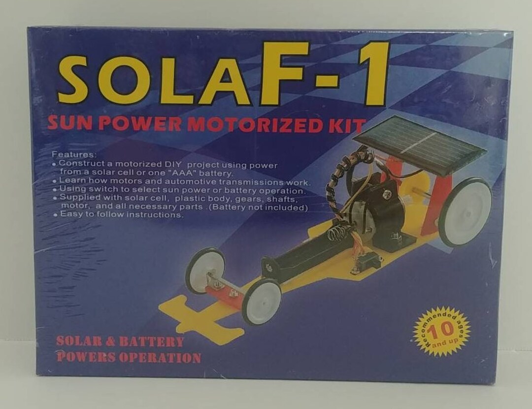 Solaf-1 Solar & Battery Operated Model Car - Etsy