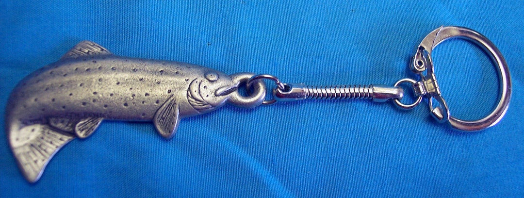 Curled Rainbow Trout, Keychain, 3D Image, Unisex Gifts, Choose Color - Etsy