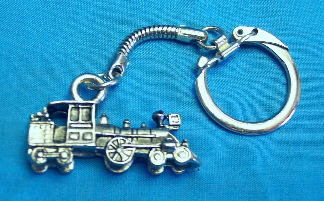 Steam Train Keychain Gift for Him Lead Free 3-D Image - Etsy
