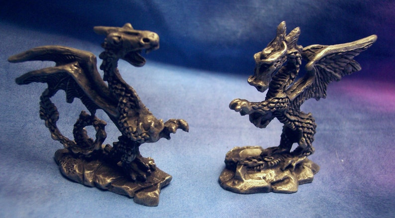 Dragon Figures Fantasy Sculptures Office Decor Gift for | Etsy