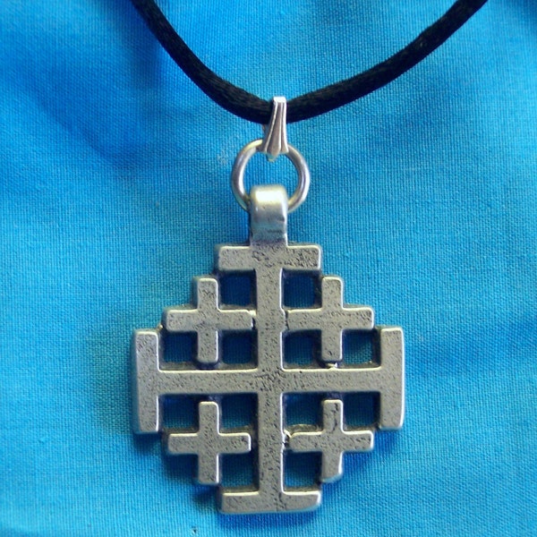 Jerusalem Cross Necklace - Etsy