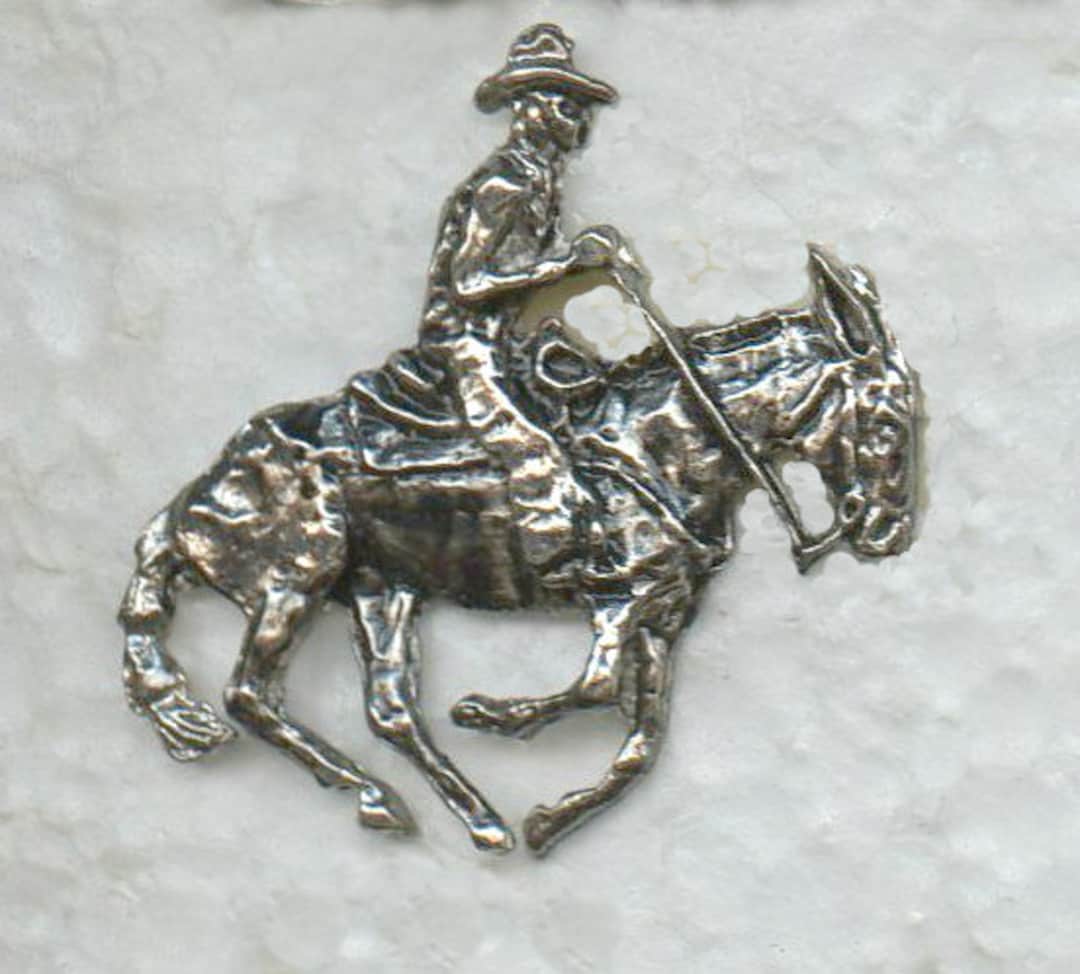 Mule, Bell Trim Tail, Gift for Him or Her, Pin, Choose Color, Man on a ...