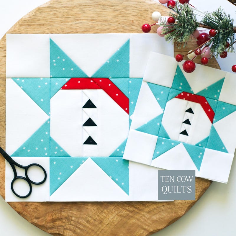 Christmas Quilts Snowman - Etsy