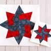 Log Cabin Star Foundation Paper Piecing Pattern, Quilt Block, Multiple ...