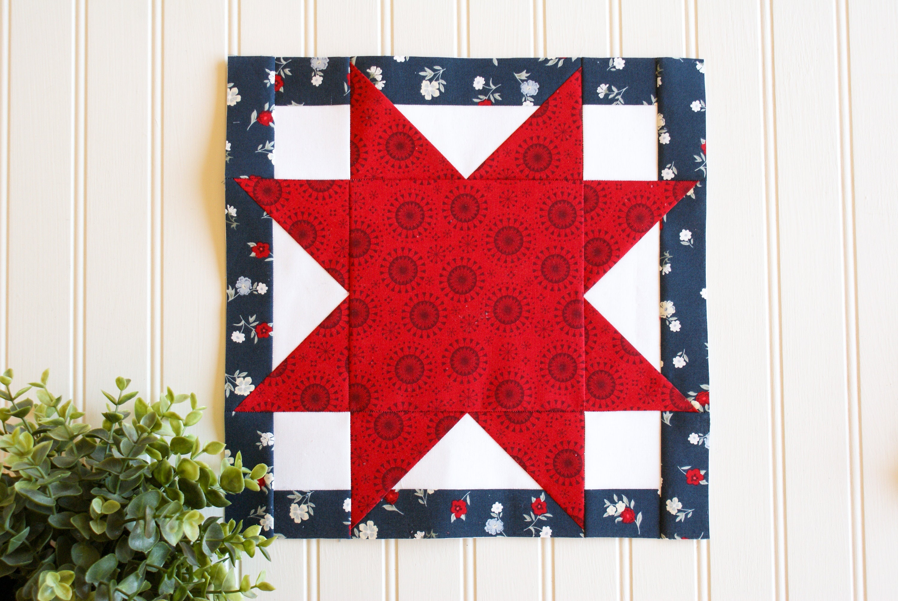 Bordered Sawtooth Star, Foundation Paper Piecing Pattern, FPP, Quilt ...