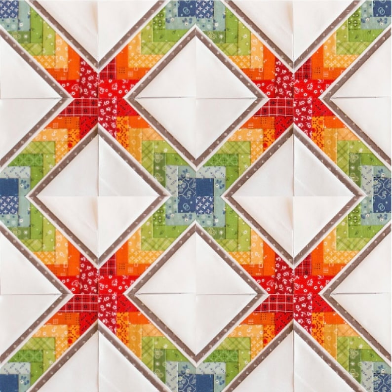 Ladder Foundation Paper Piecing Pattern, Quilt Block, FPP, Multiple ...