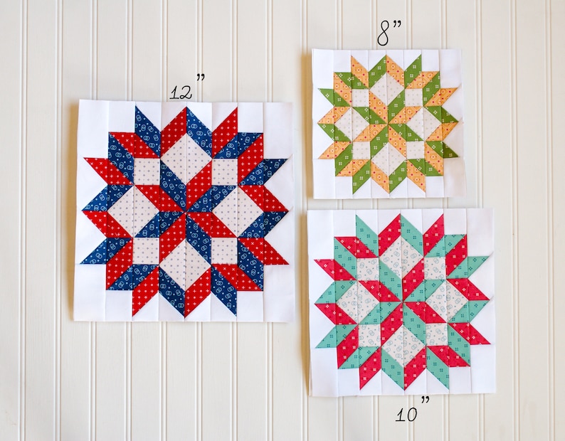 Heritage Star, Quilt Block, Foundation Paper Pieced, Carpenter, FPP ...