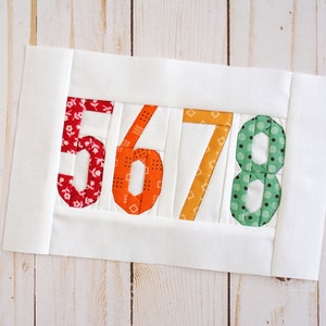 3-inch Number Punctuation Foundation Paper Piecing Pattern, FPP, Quilt ...