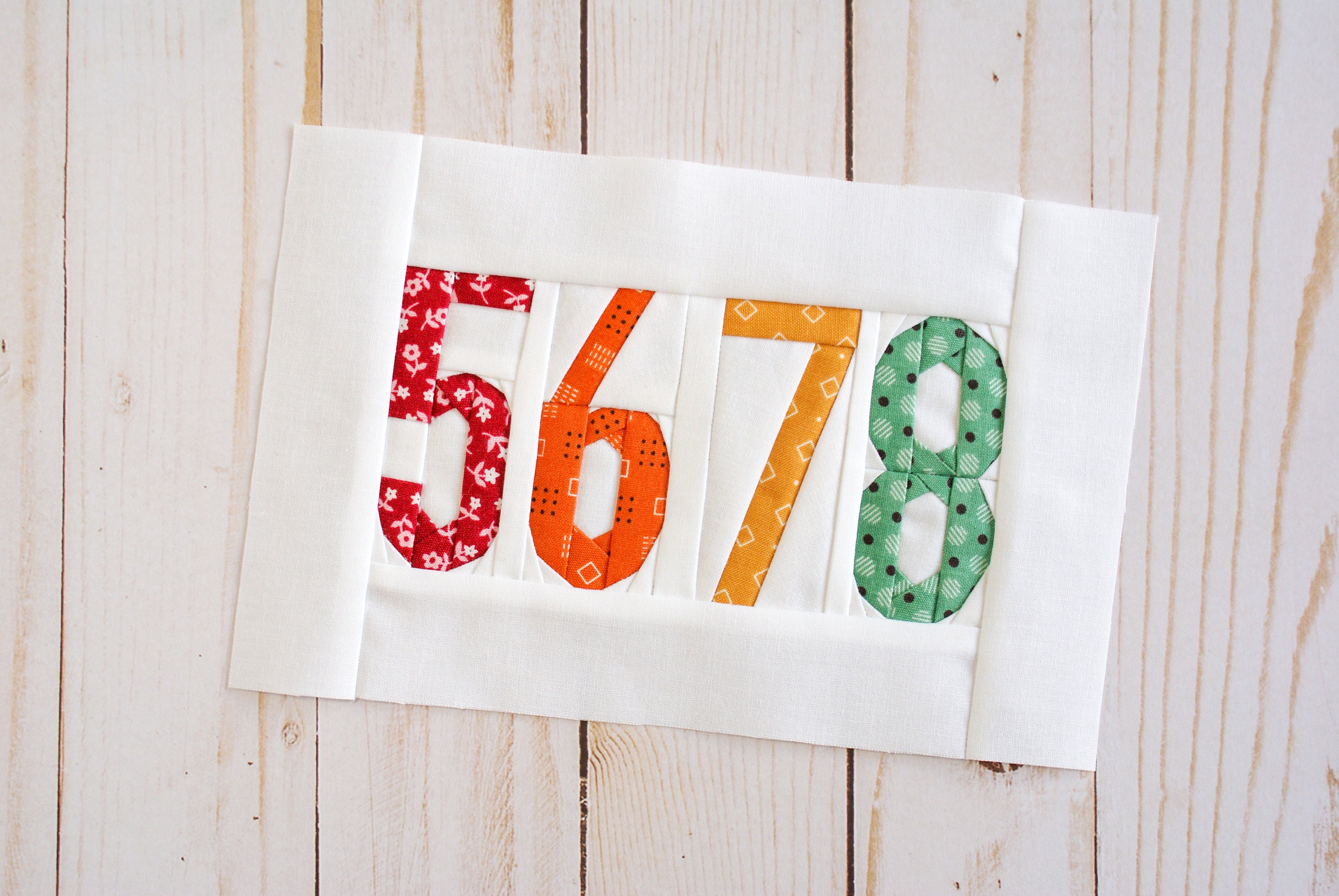 3-inch Number Punctuation Foundation Paper Piecing Pattern, FPP, Quilt ...