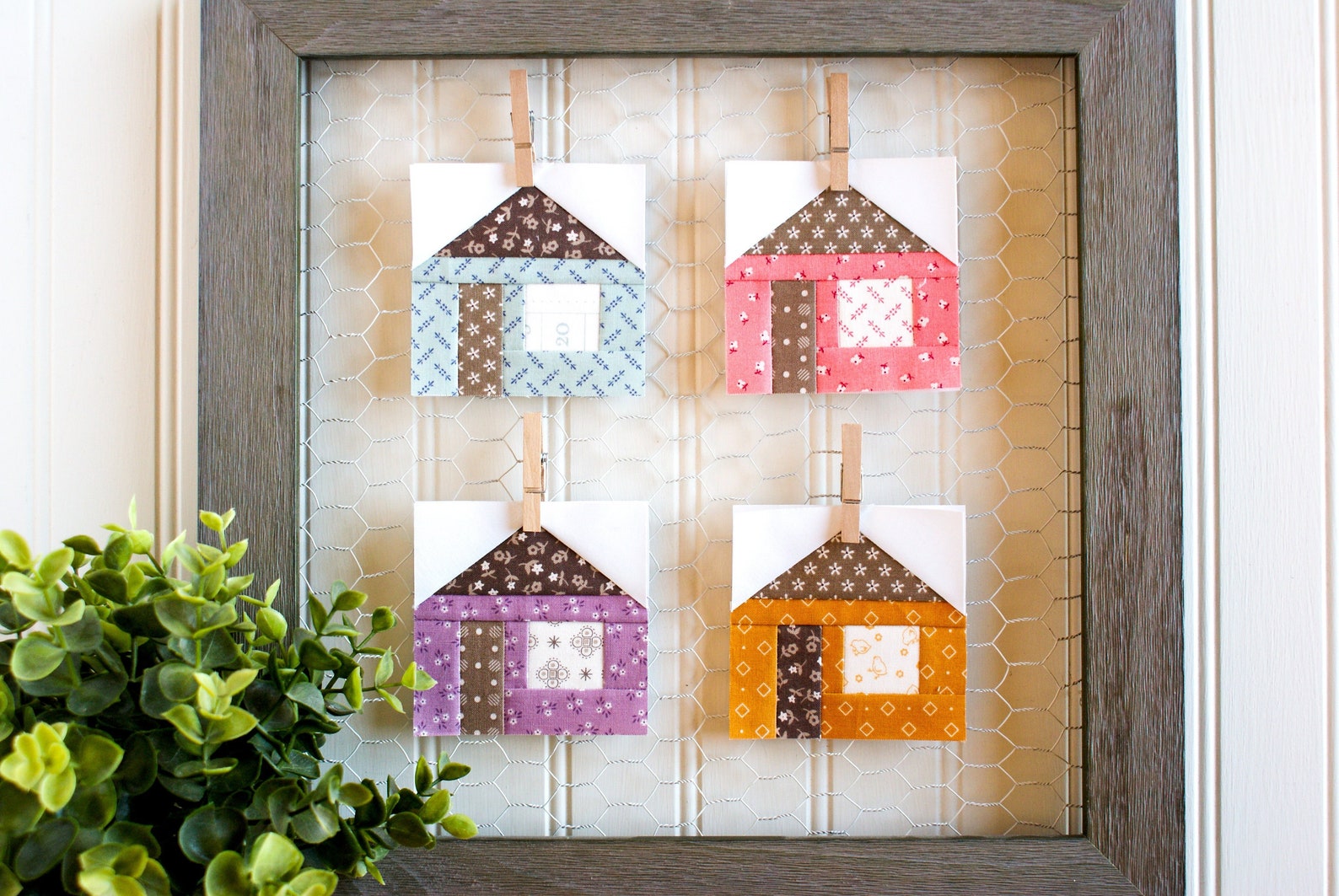 House Foundation Paper Piecing Pattern, FPP, Quilt Block, Multiple ...
