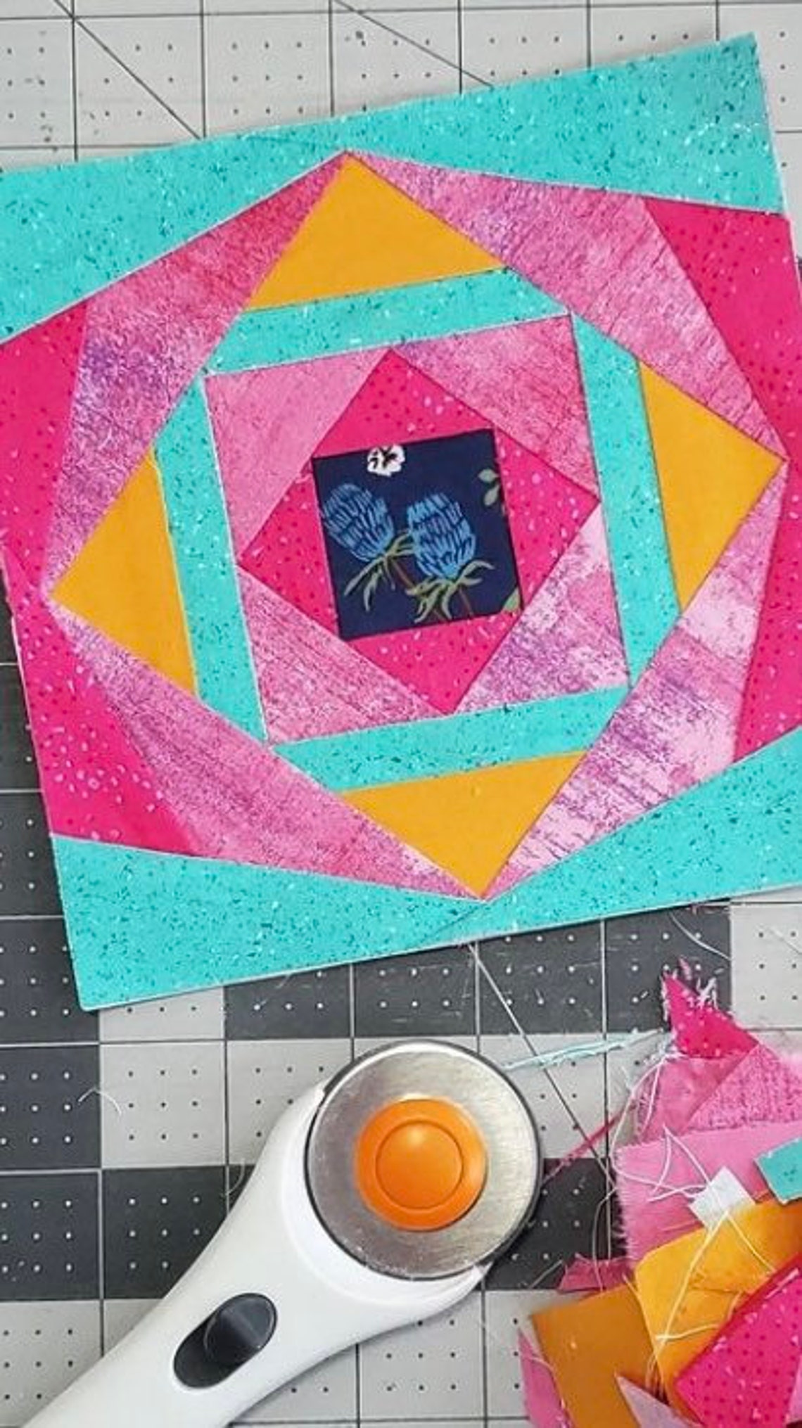Pineapple Twist Foundation Paper Piecing Pattern, PDF, FPP, Quilt Block ...