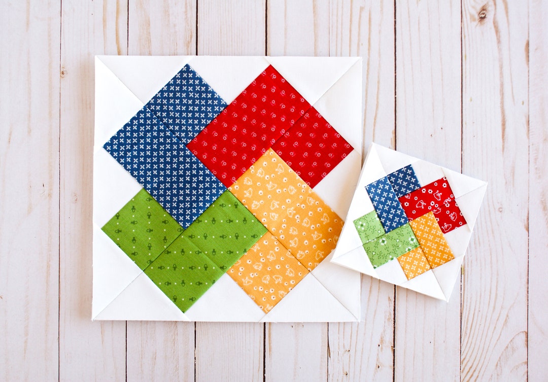 Four Cards Trick Foundation Paper Piecing Pattern, FPP, Quilt Block ...