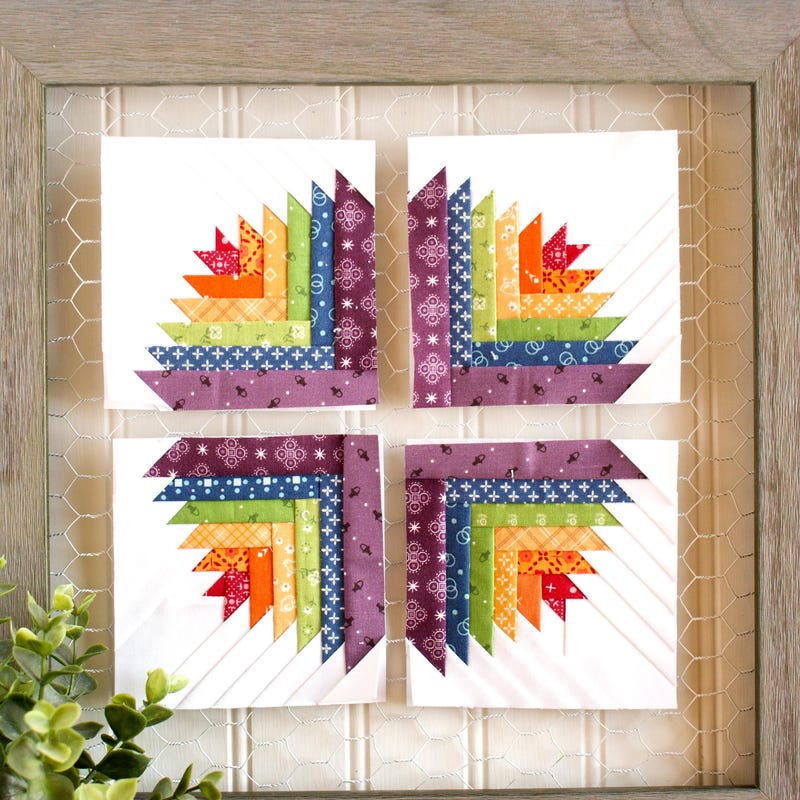 Paper Piecing Quilt Pattern Flower - Etsy