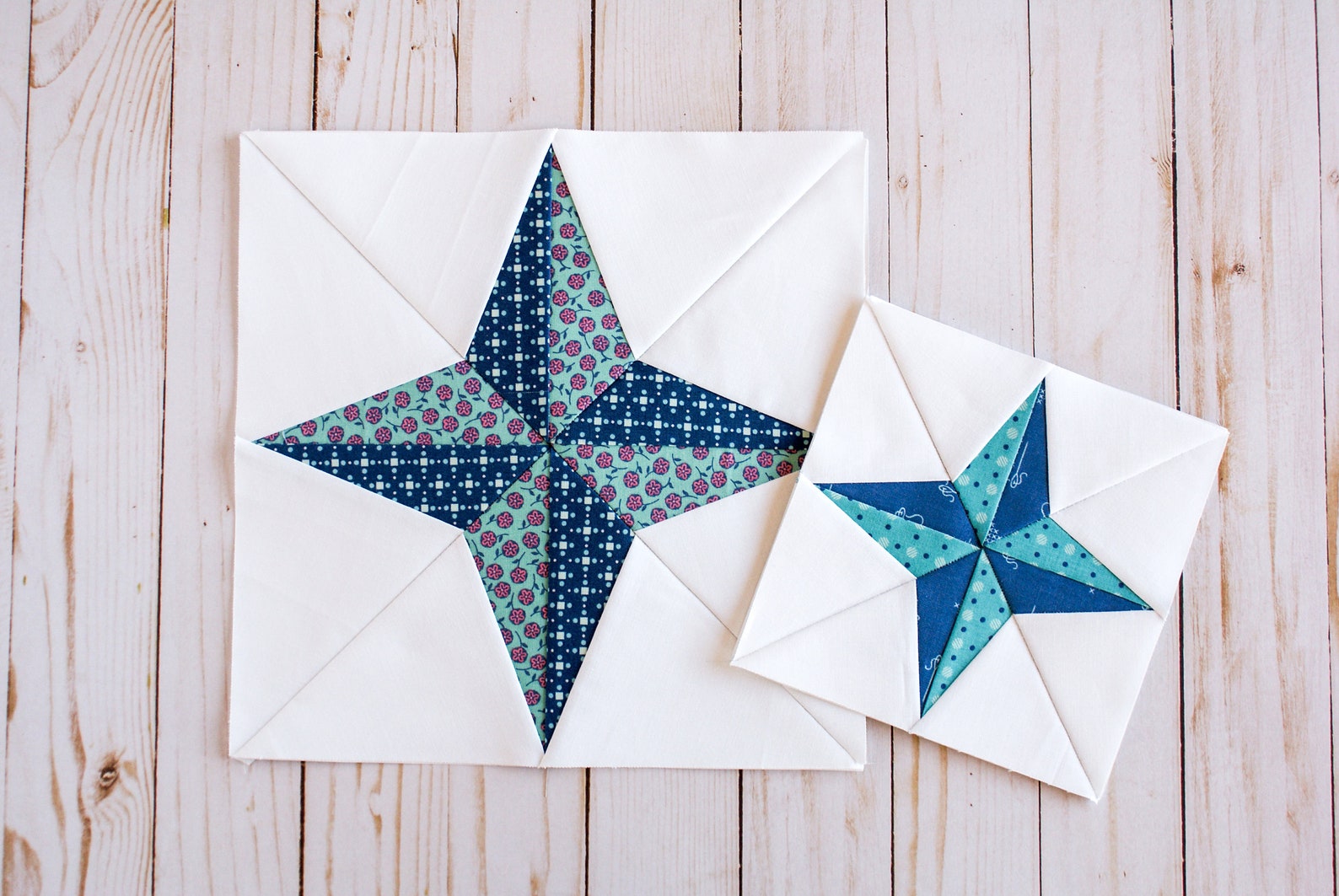 Compass Star Foundation Paper Piecing Pattern, FPP, Quilt Block, Four ...