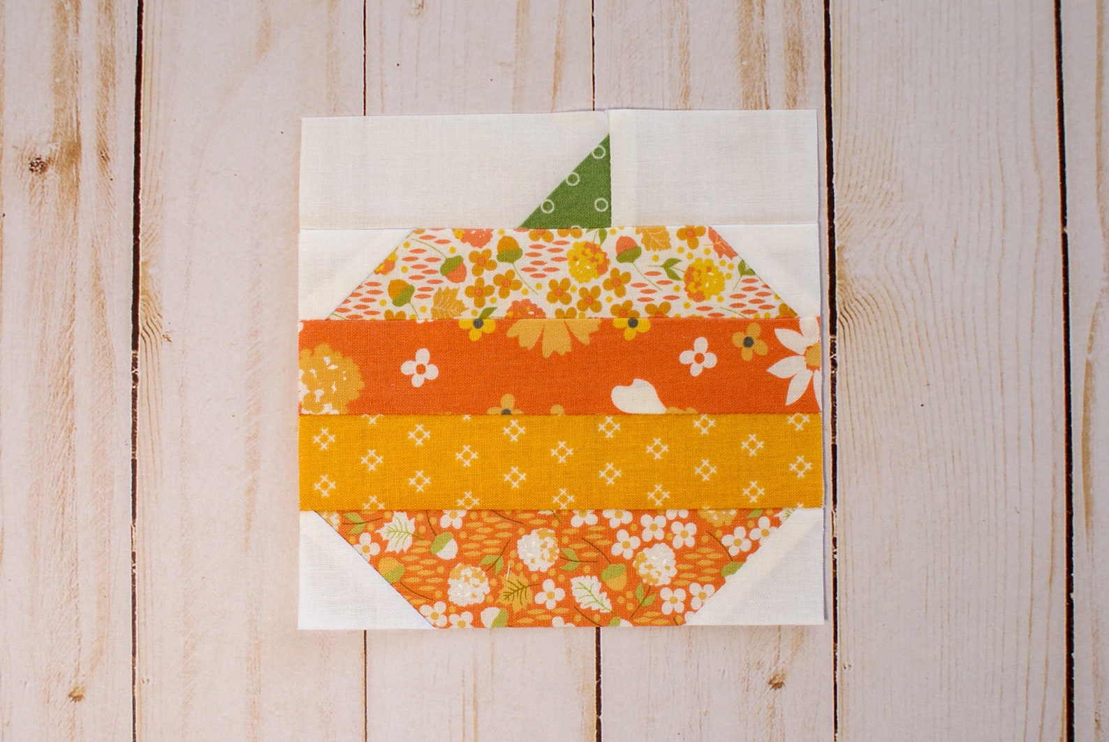 Pumpkin Quilt Block Pattern, Farmhouse, Mini Small, Traditional, PDF ...