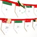 Christmas Advent Pattern Bunting Banner Countdown Days - Etsy