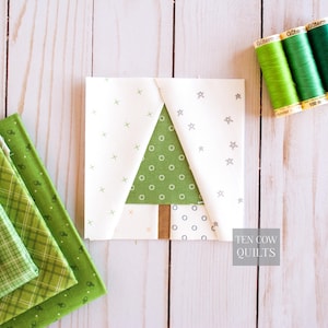 Tiny Tree 5 Sizes Quilt Block Pattern: Foundation Paper Pieced (PDF ...