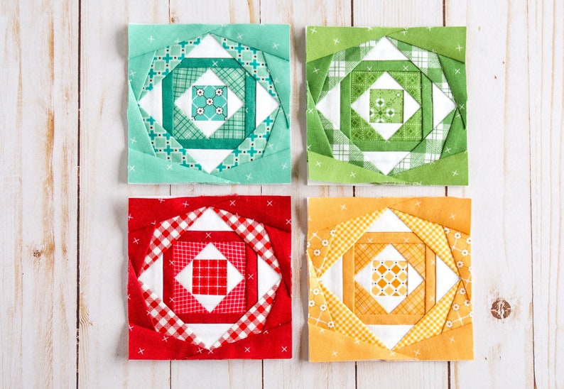 Pineapple Twist Foundation Paper Piecing Pattern, PDF, FPP, Quilt Block ...