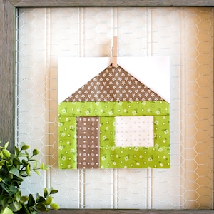 House Foundation Paper Piecing Pattern, FPP, Quilt Block, Multiple ...