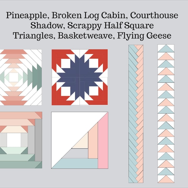Pineapple Paper Pieced Pattern - Etsy