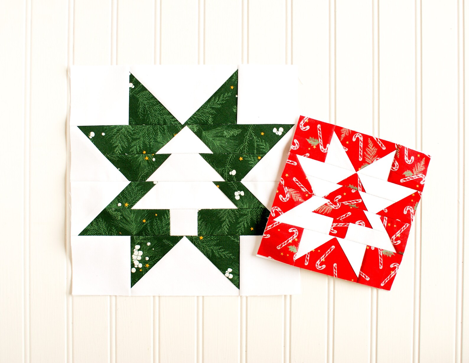 Foundation Paper Christmas Tree Star Piecing Pattern, Quilt Block ...