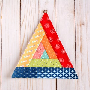Triangle Log Cabin Foundation Paper Piecing Pattern, FPP, Quilt Block ...